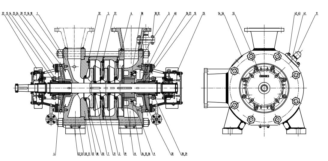 API610 BB4 High Pressire Boiler Water Multistage Segmental Pump